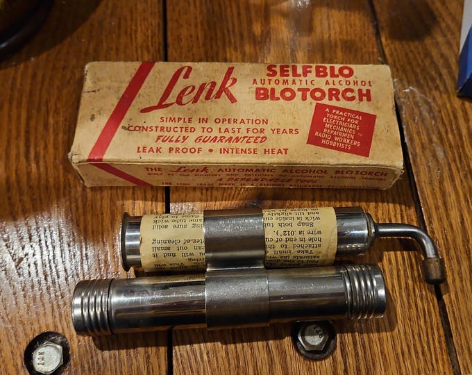 Vintage Lenk Automatic Alcohol Blotorch No.108 - Blow Torch Jewler ...
