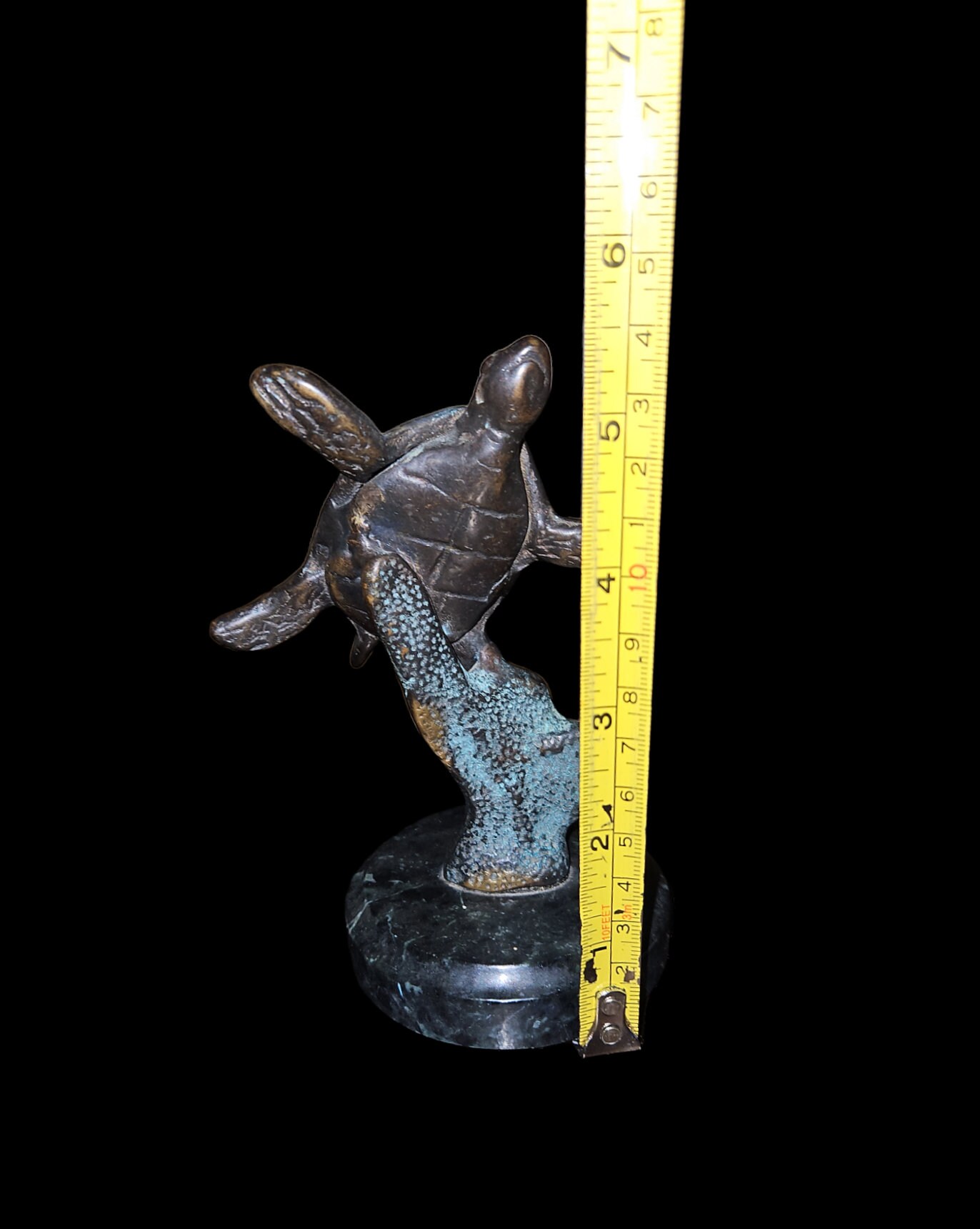 SPI Gallery Bronze Sea Turtle on Granite Figurine Paper - Etsy