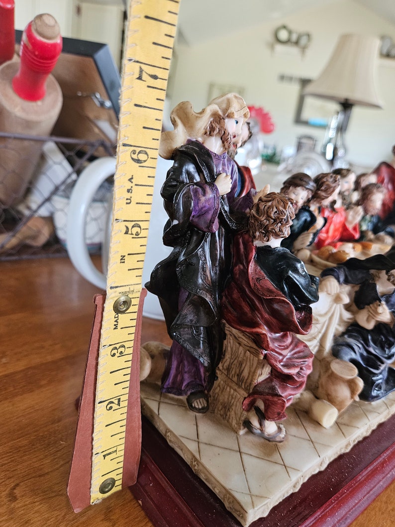 Creations Bella Last Supper Resin Sculpture Ave Maria From - Etsy