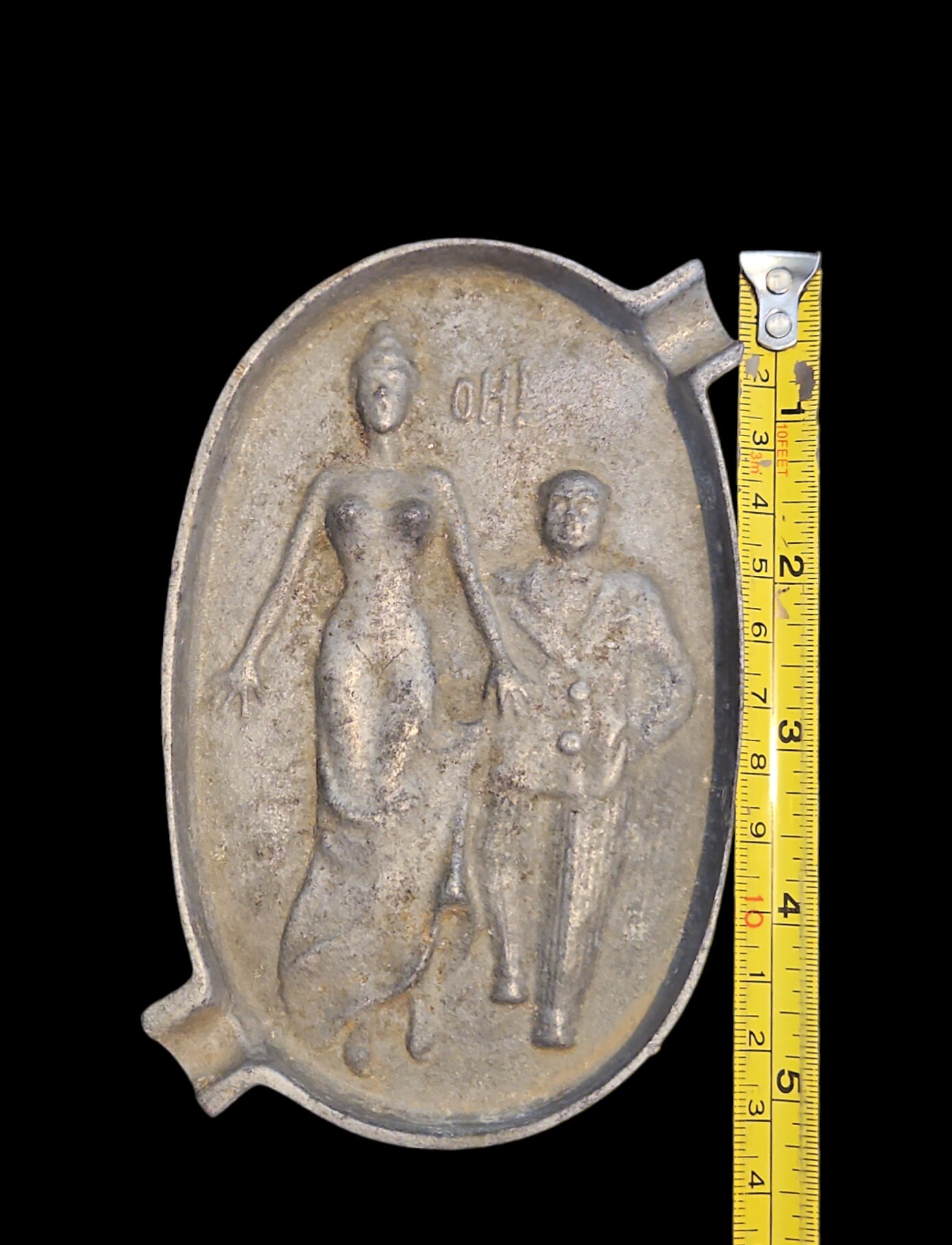 Ashtray, Risque Two-sided Metal Ashtray - Etsy