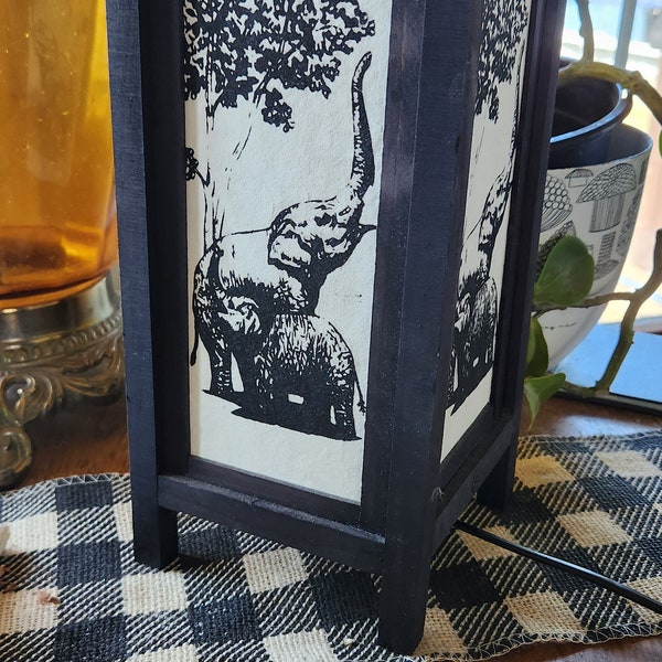 Square Wood Lamp Base - Etsy