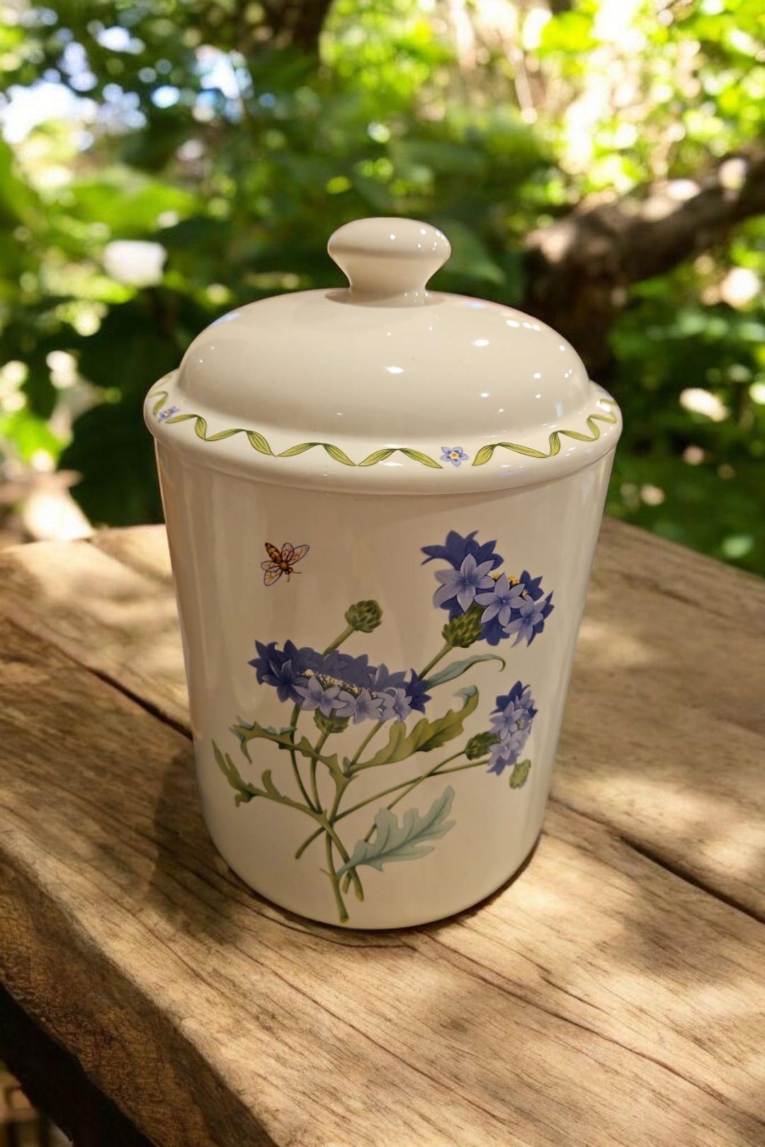 Windermere Garden Large Ceramic Canister With Lid - Etsy