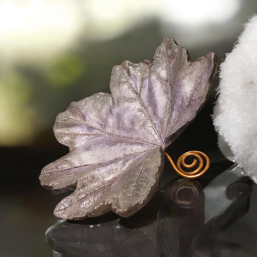 John Wayne Jackson Purple Maple Leaf Art, Artist Signed - Etsy