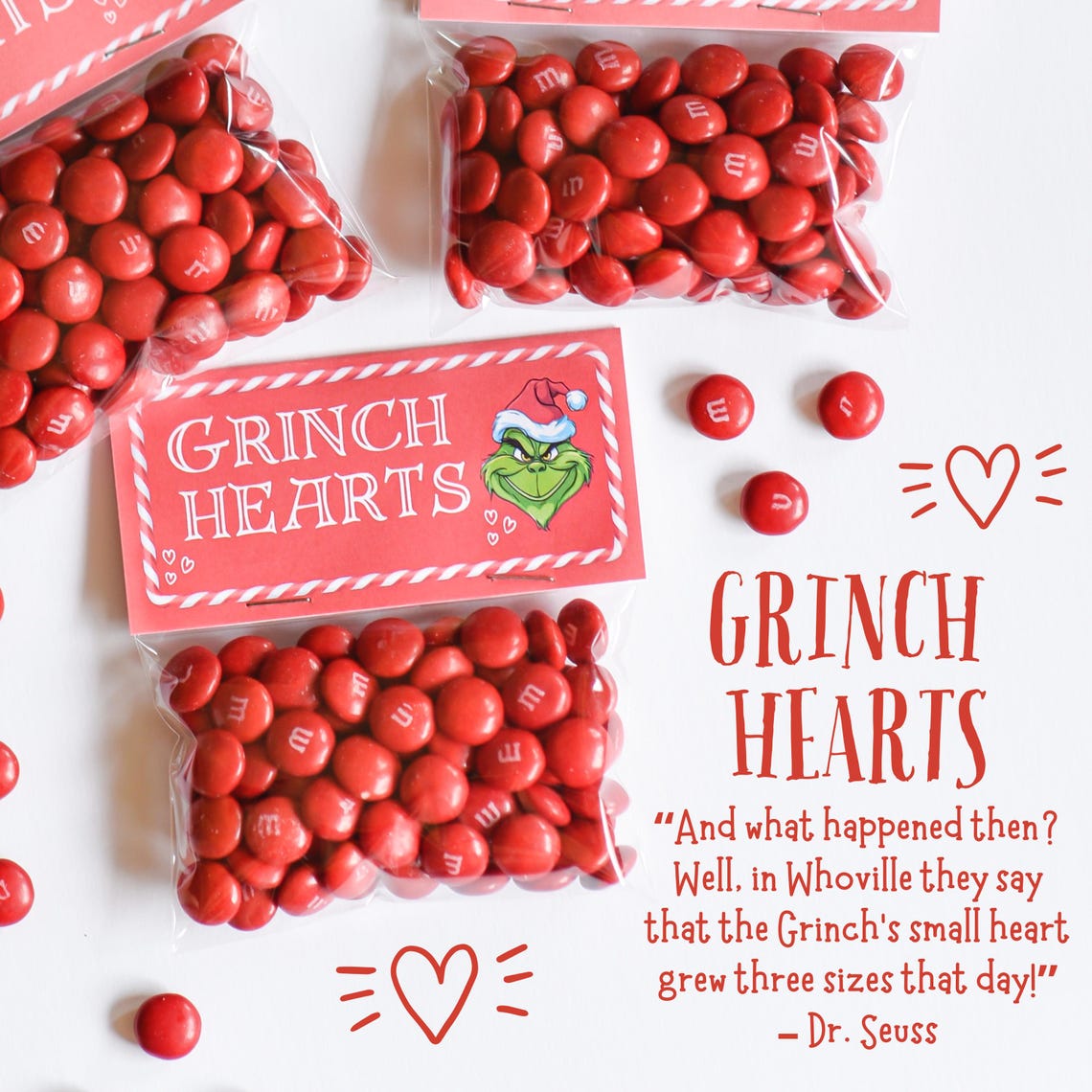 Grrr...inch Hearts, Green Monster Hearts, Stocking Stuffers, White ...