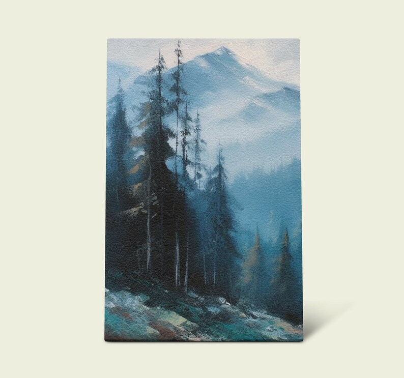 Alps Forest Poster Scenery of the Alps Oil Painting Ready - Etsy