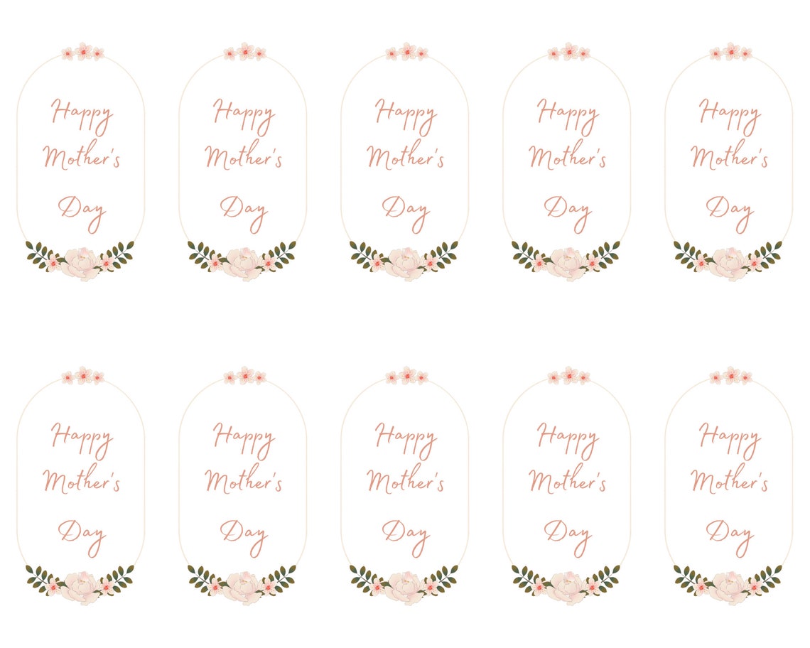 Happy Mother's Day Editable Tag Printable Mothers Day - Etsy
