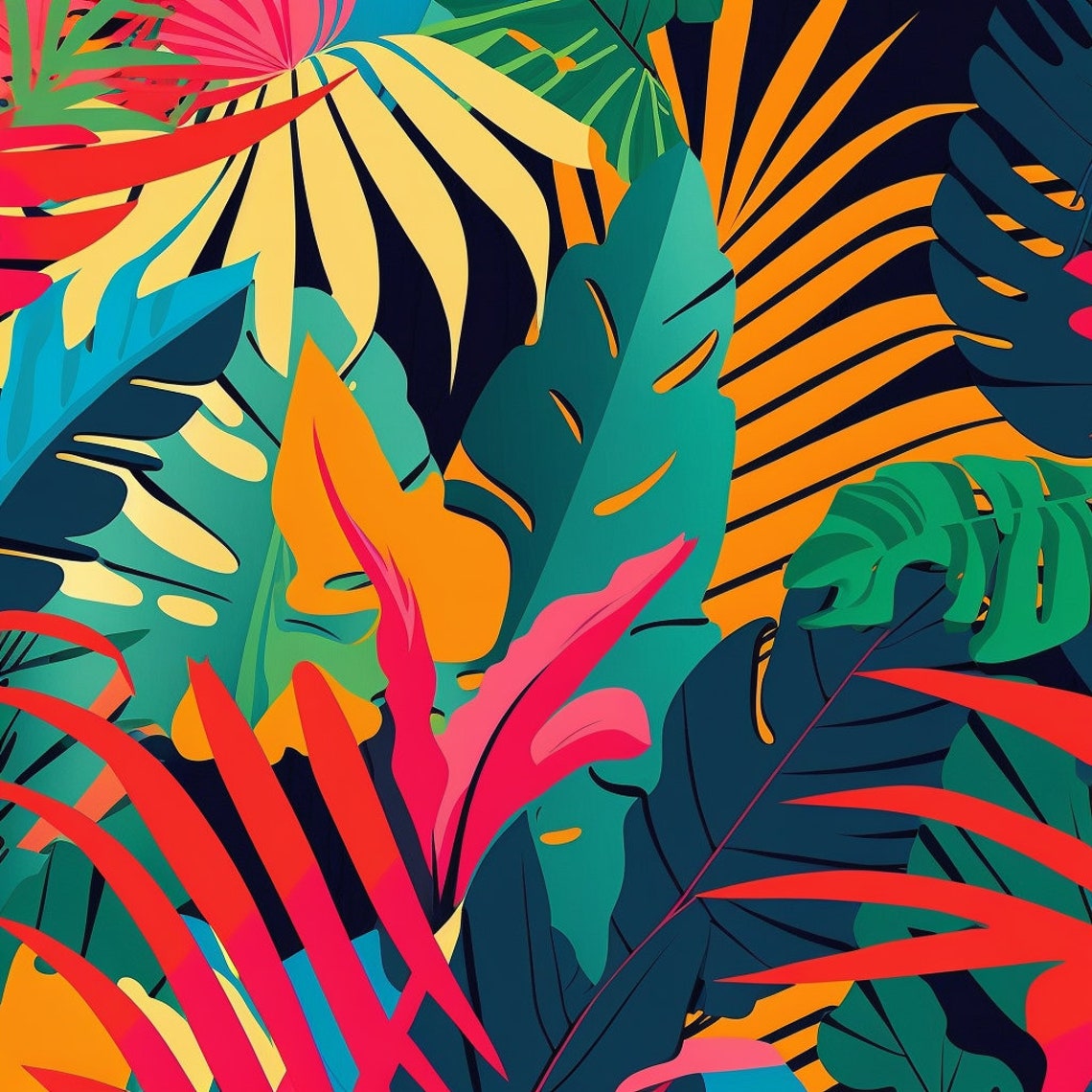 Traditional Brazilian Pattern tropicalia a Vibrant - Etsy