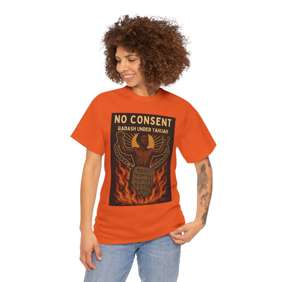 Bold Message Tee - No Consent Design, Graphic T-shirt for Activists ...