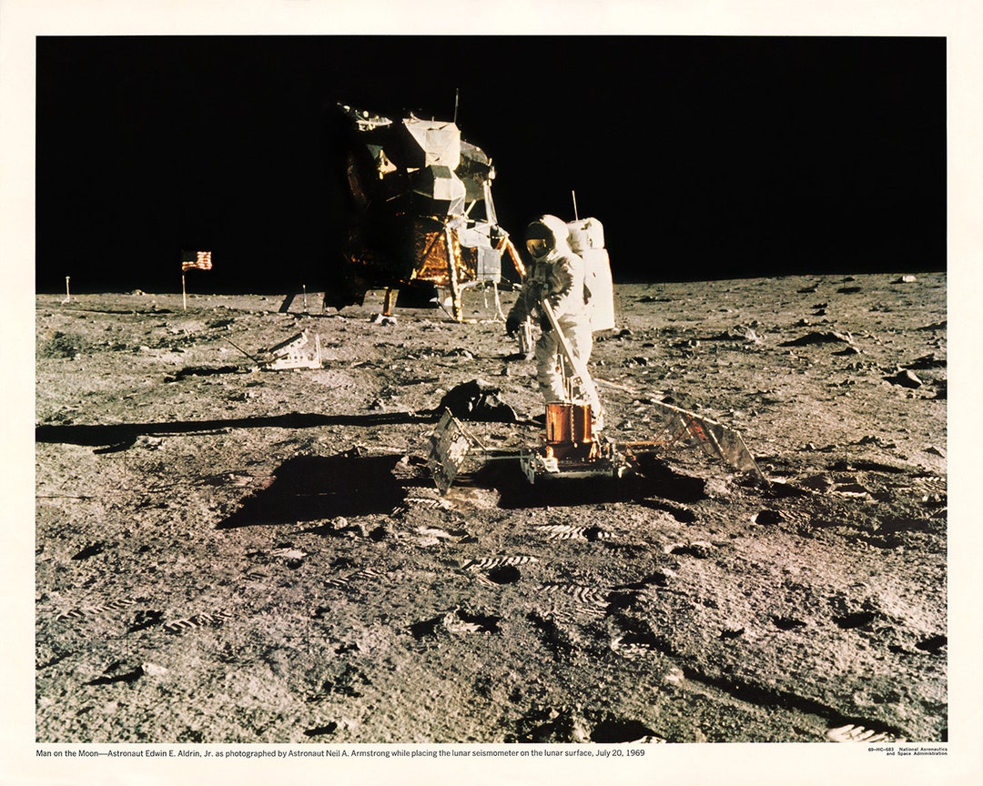 Man on the Moon Nasa Photo - Etsy