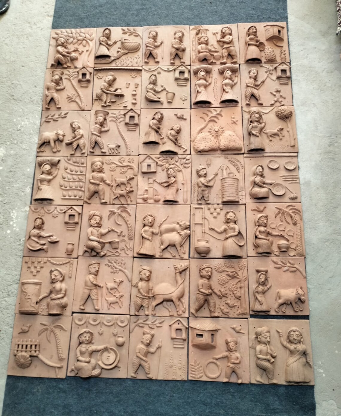 Handmade Village Lifestyle Terracotta Art - Etsy