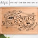 Wine and Cheese Svg I Charcuterie Board Svg I Cutting Board Svg I Vintage Badge Charcuterie Svg ...