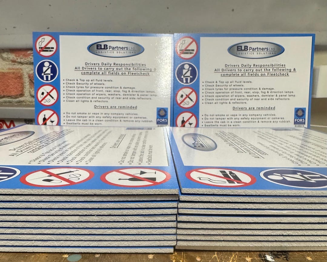 A4 Custom Safety/warning Signs for Warehouses, Business, Shops, Cafes ...