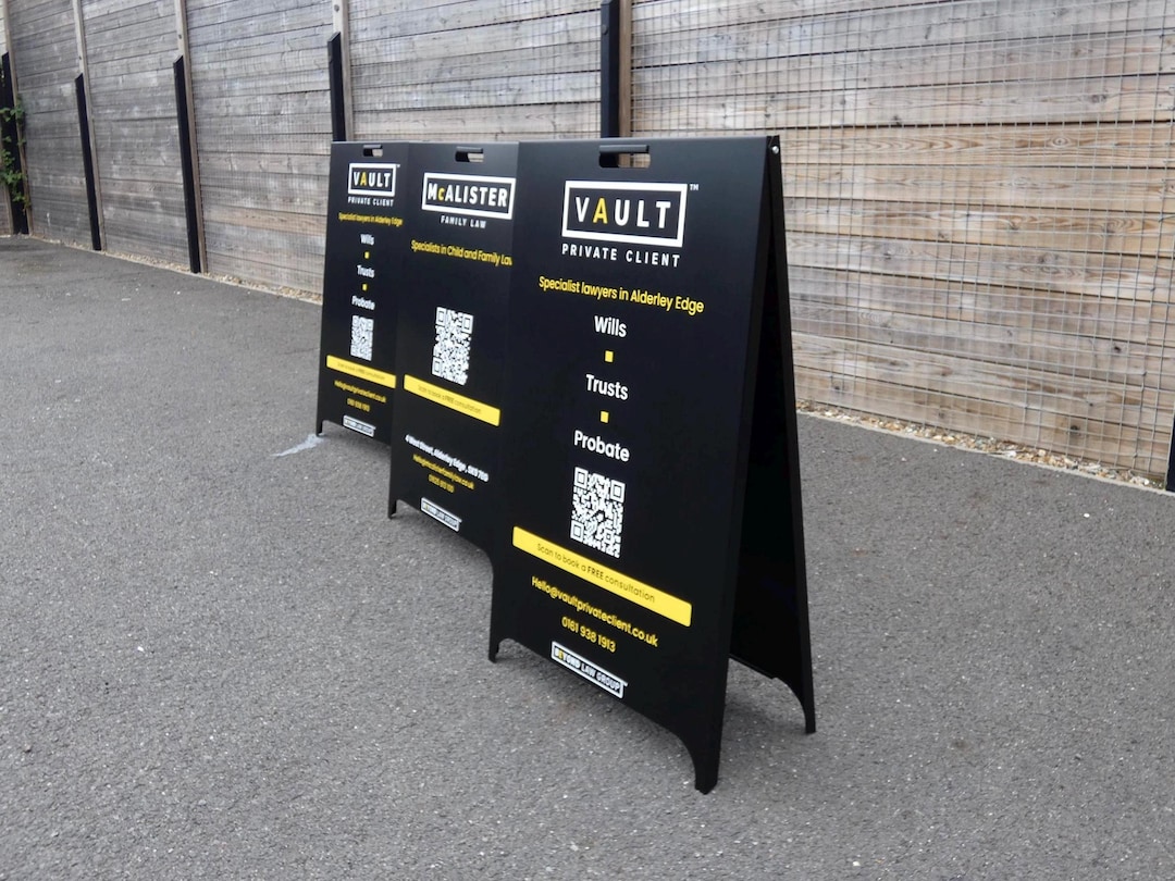 Black Metal A-frame Sign: Luxury Pavement Signage, Cafes & Shops - Etsy UK