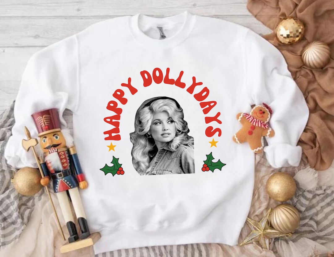 Dolly Parton Christmas Sweatshirt, Christmas Sweatshirt, Western ...