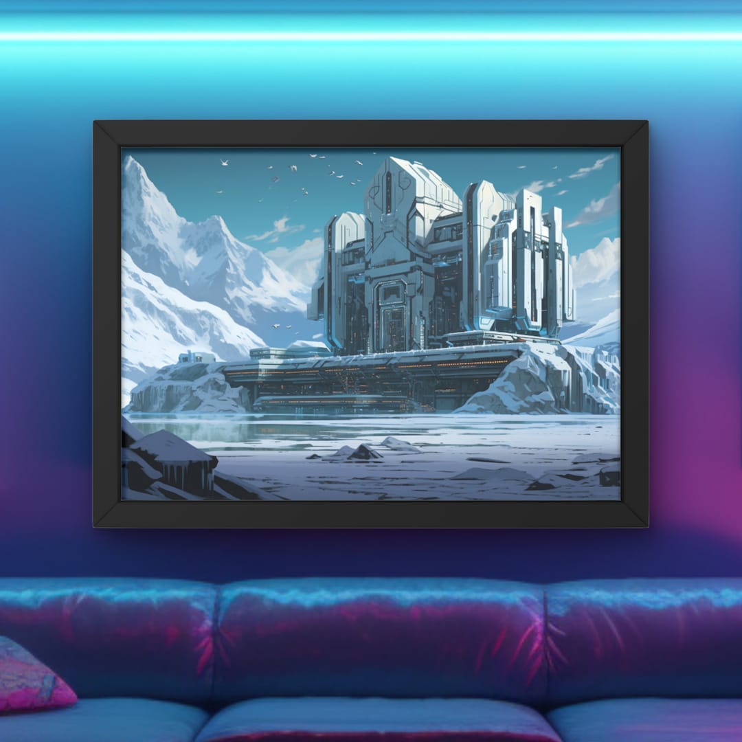 Pixel Art 8 Bit Poster //antarctica// Retro Futurism - Etsy