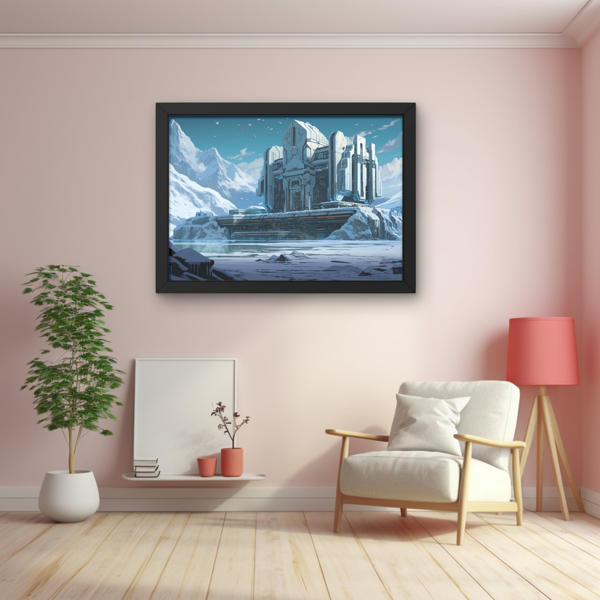 Pixel Art 8 Bit Poster //antarctica// Retro Futurism - Etsy
