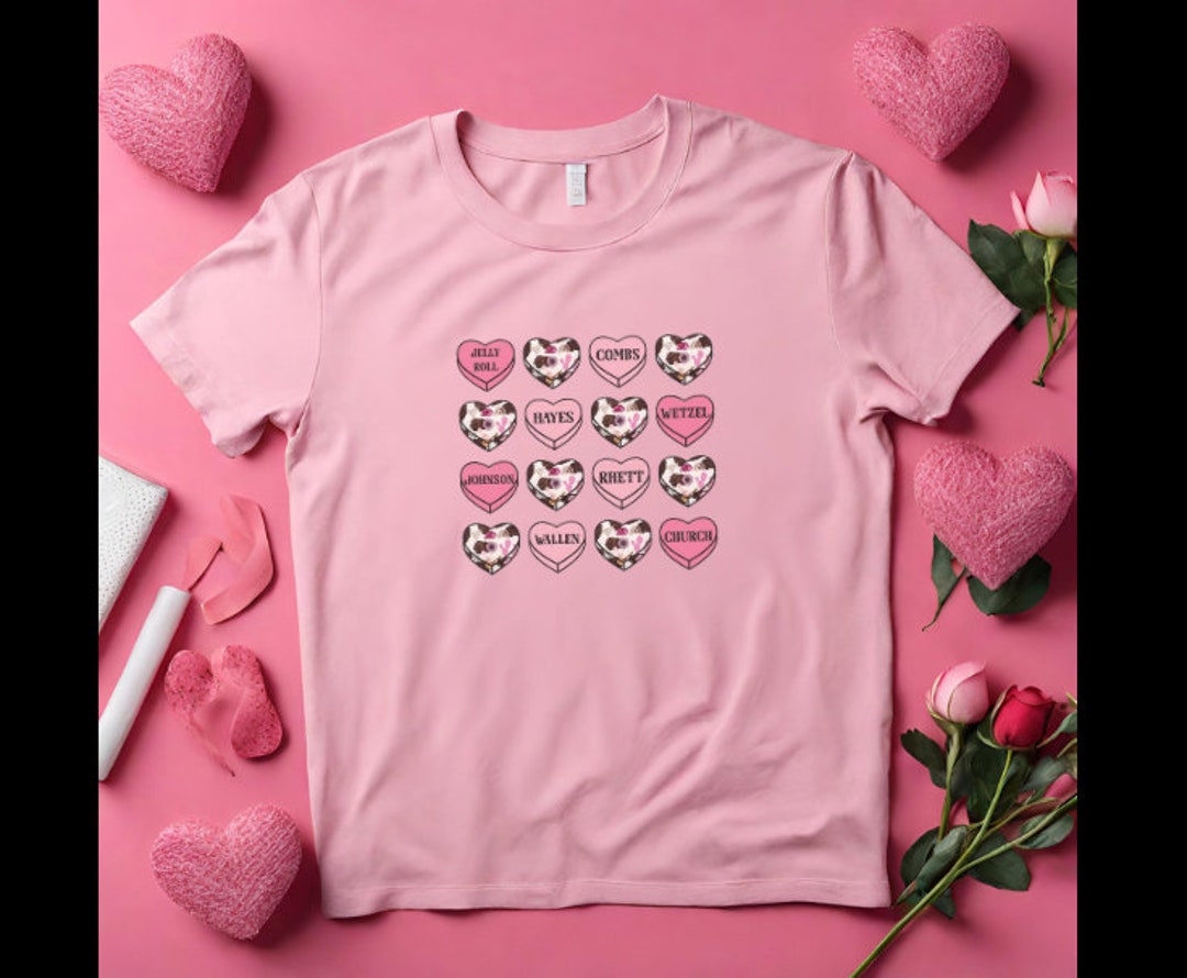 Western Candy Heart Shirt Valentines Day Shirt Valentine Shirt