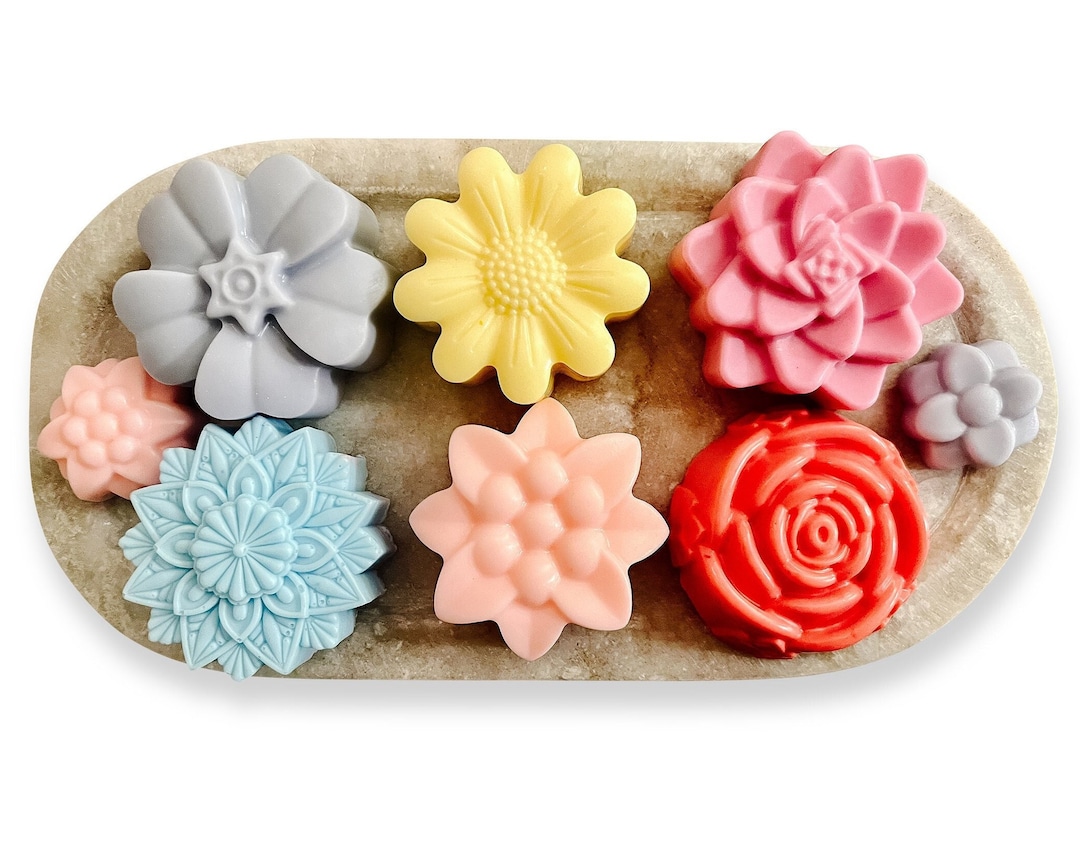 5 Flower Soap Bundle - Handcrafted Flower Soap - Goat Milk Soap ...