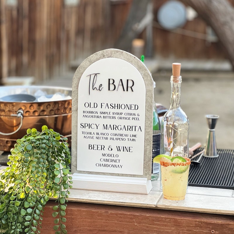 Acrylic Menus - Etsy