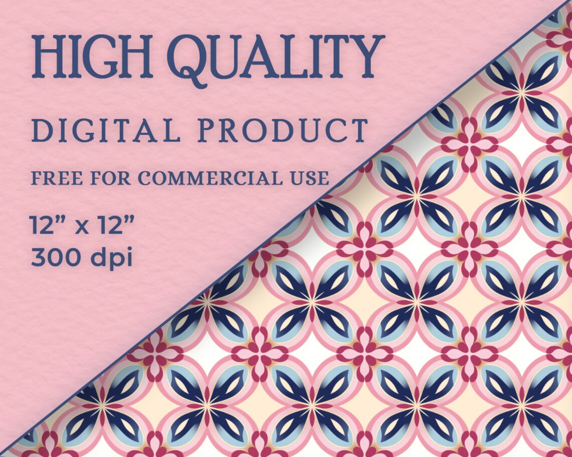 Mexican Seamless Digital Paper Patterns Seamless Moroccan Pattern ...