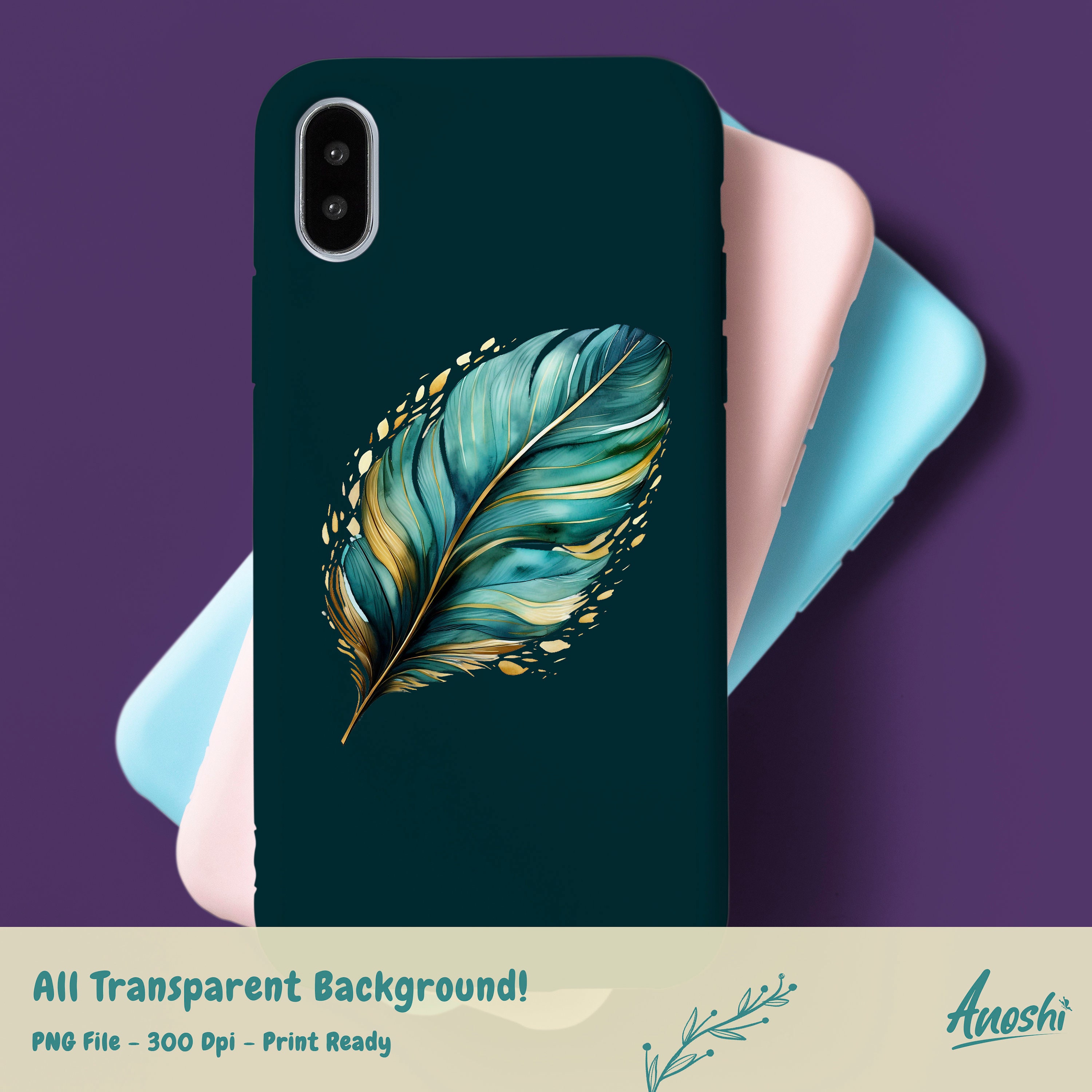 Watercolor Aqua and Gold Floral Clipart Flowers and Leaves - Etsy