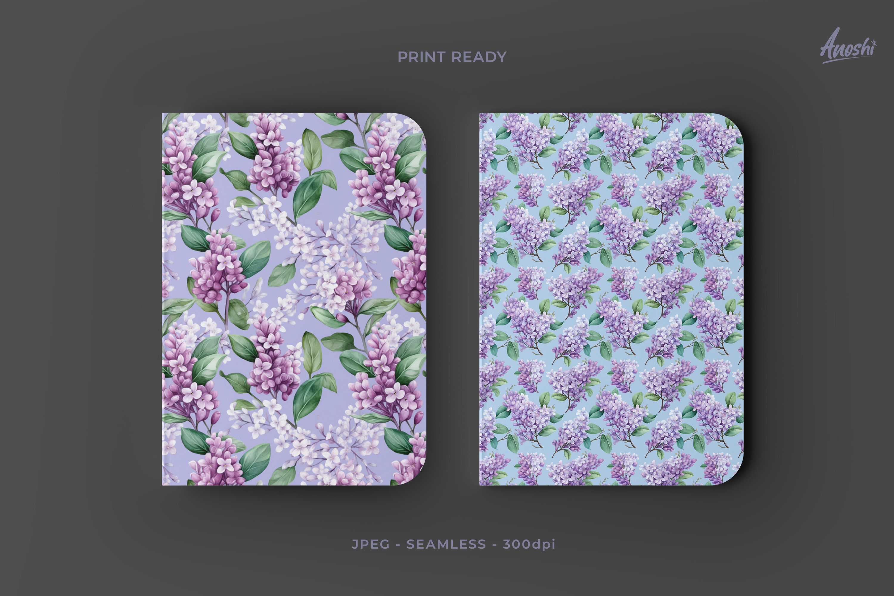 Lilac Floral Digital Paper Seamless Purple Floral Digital Paper for ...
