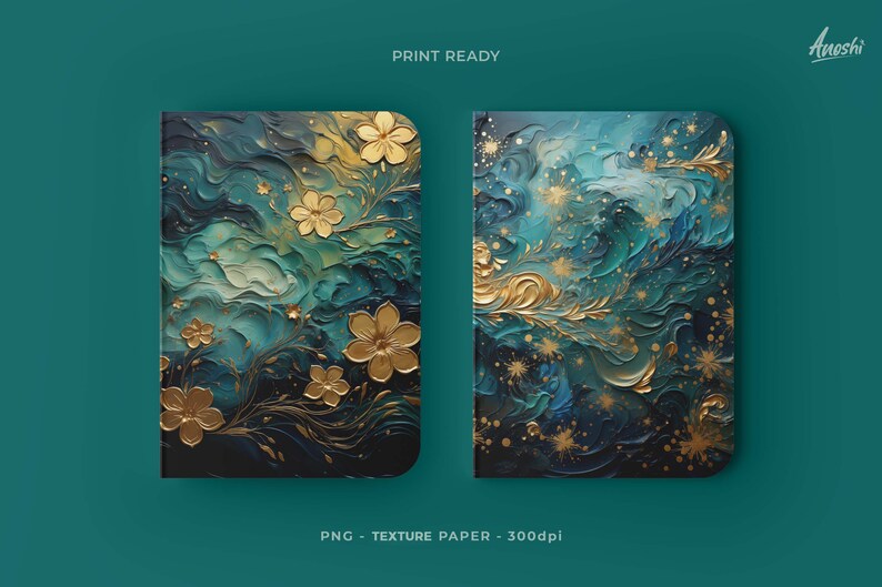 Starry Meadow Digital Paper Enchanting Luxury Scrapbook Texture Paper ...