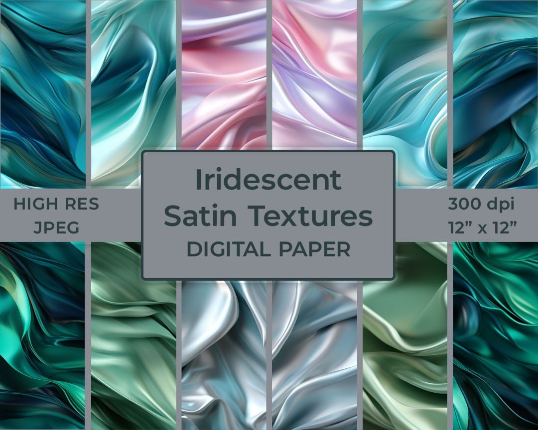 Aqua and Blue Digital Paper Magical Scrapbook Pages Printable Craft for ...