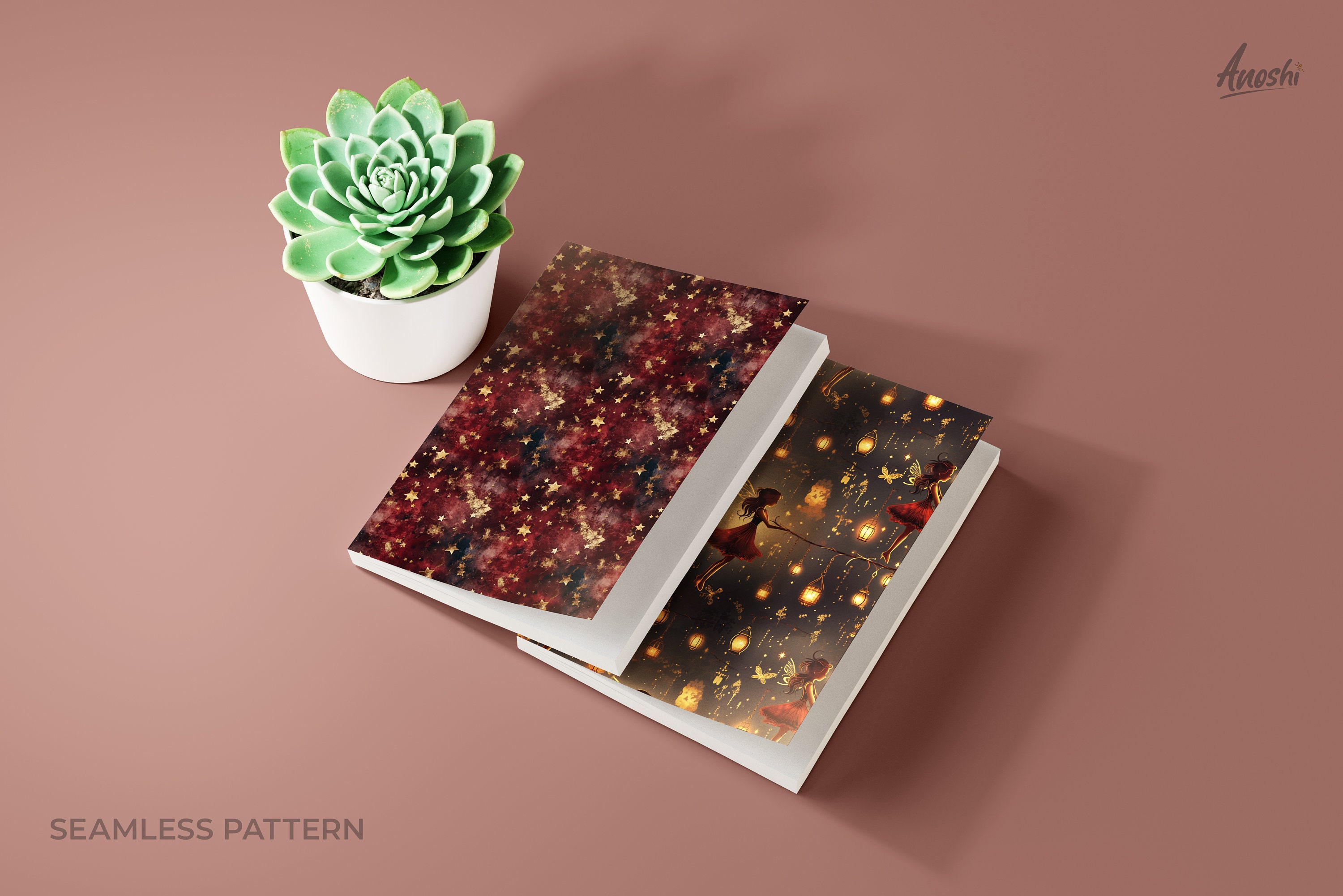 Burgundy & Gold Luxury Digital Paper Seamless Red Gold Foil Backgrounds ...