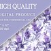 Lilac Floral Digital Paper Seamless Purple Floral Digital Paper for ...