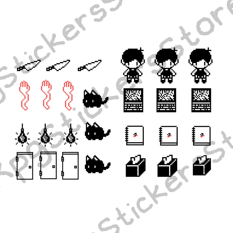 Omori Digital Art Files Printable Artwork PNG SVG PDF - Etsy