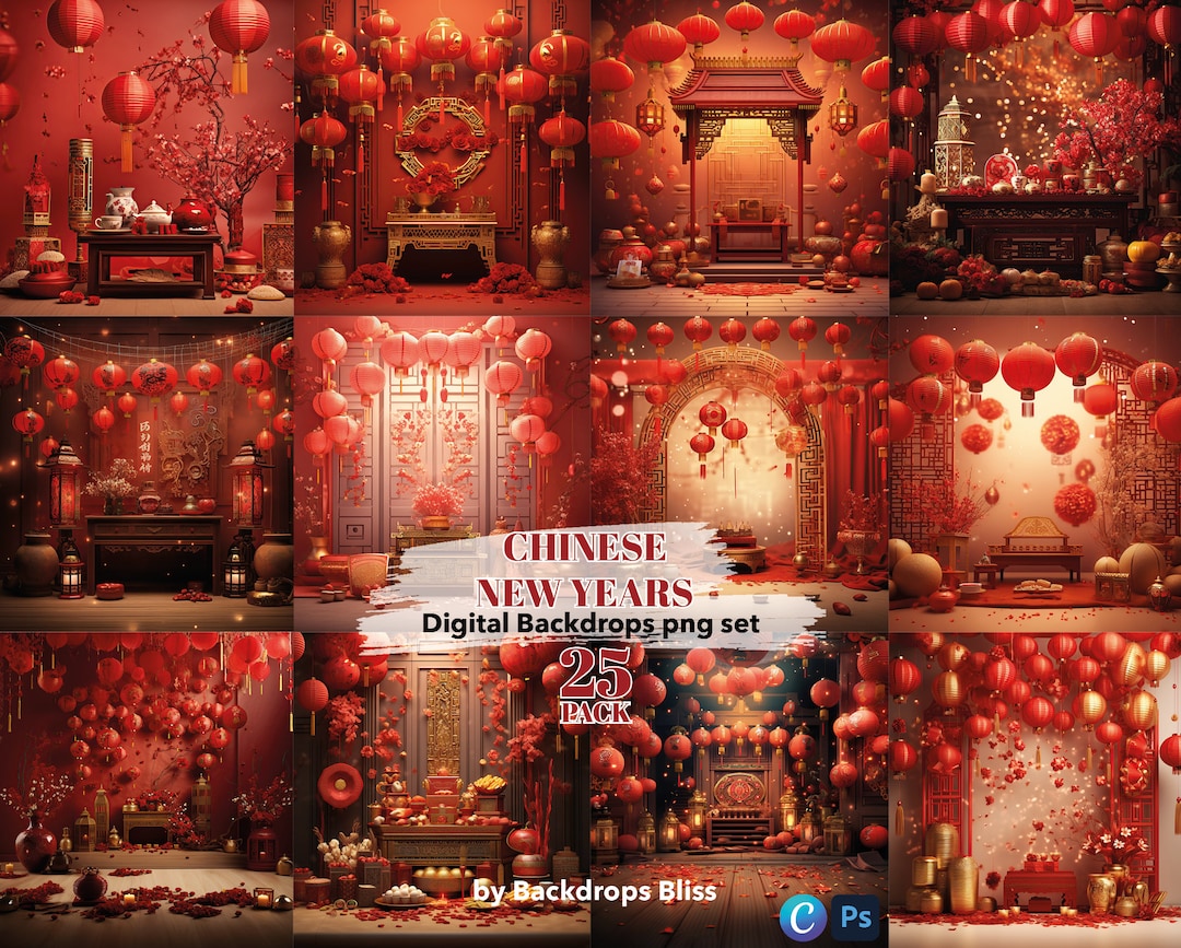 Chinese New Year Backdrop Lunar New Year Backdrop Asian Background ...