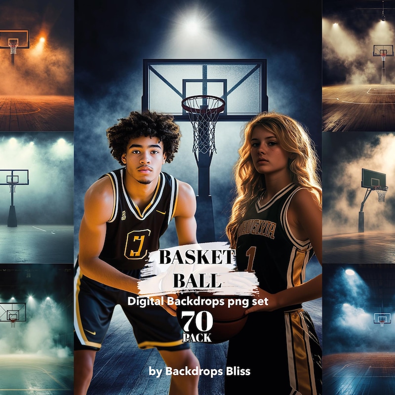 Basketball Backdrop - Etsy