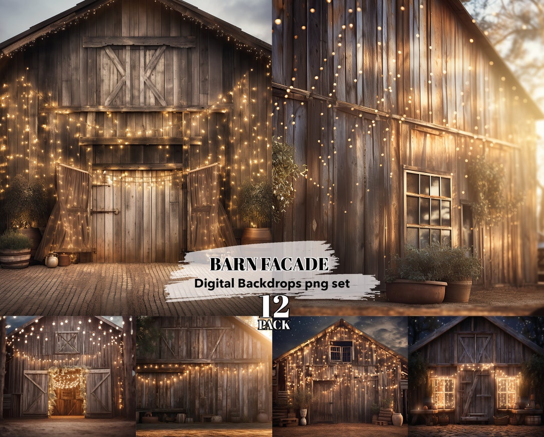 Rustic Barn Backdrop Barn Wood Backdrop Tree Farm Backdrop Rustic Wood ...