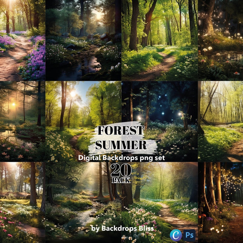 Forest Backdrop - Etsy