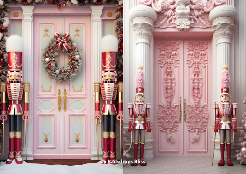 Christmas Nutcracker Digital Backdrop Christmas Bundle Backdrop ...