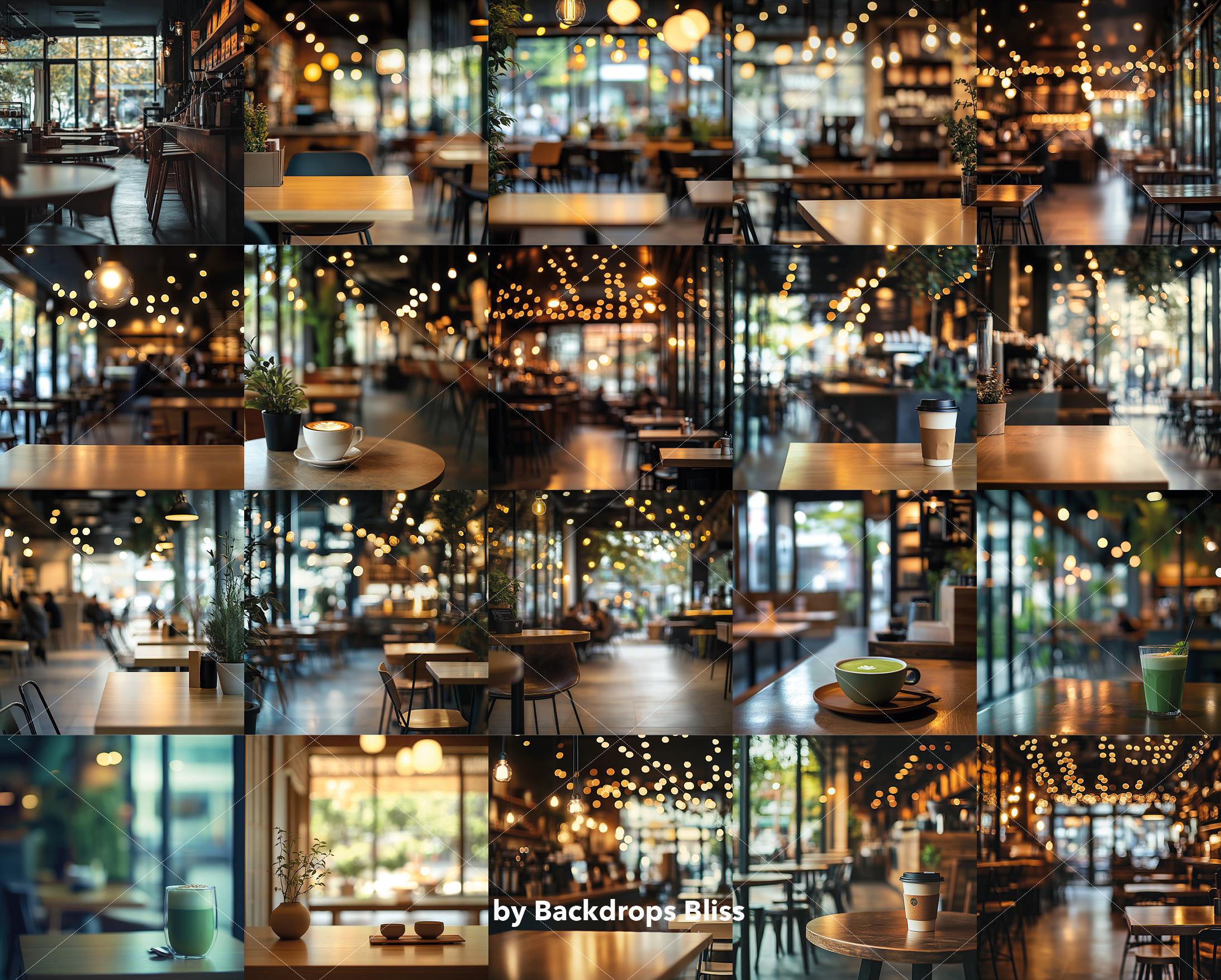 Coffee Shop Backdrop Zoom Background Office Webcam Overlay Coffee Shop ...