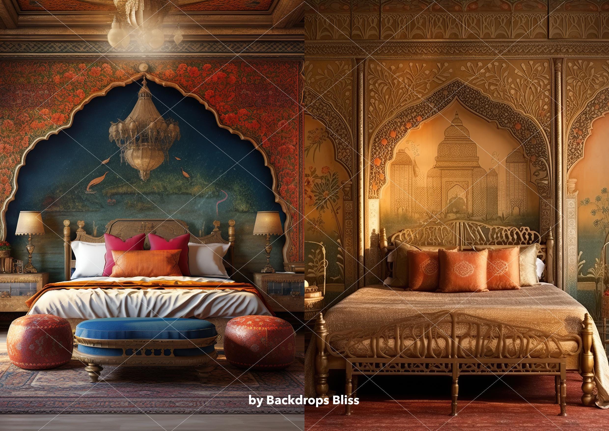 Indian Backdrop Bedroom Backdrop Castle Backdrop Pooja Backdrop Mehendi ...