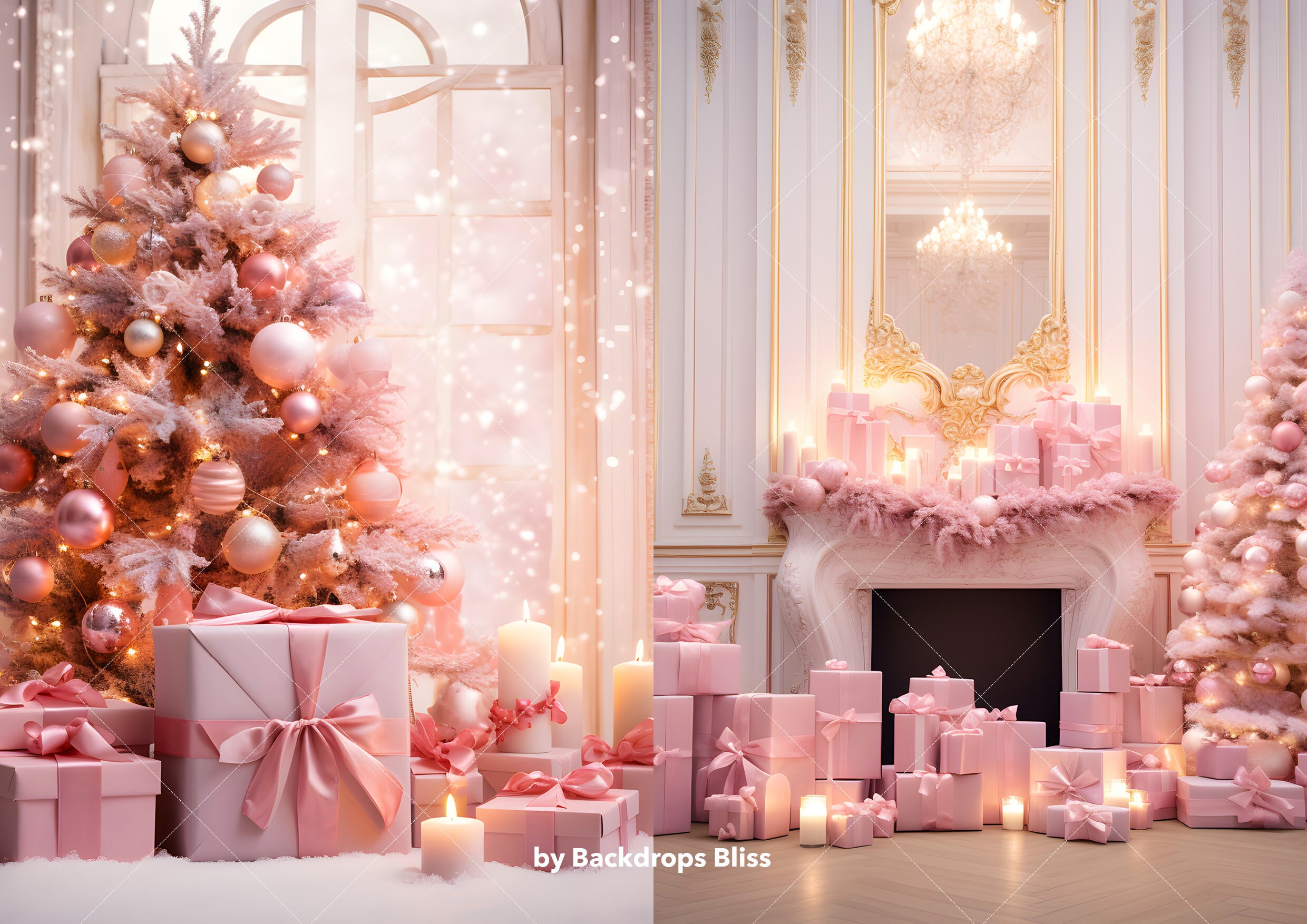 Pink christmas background store