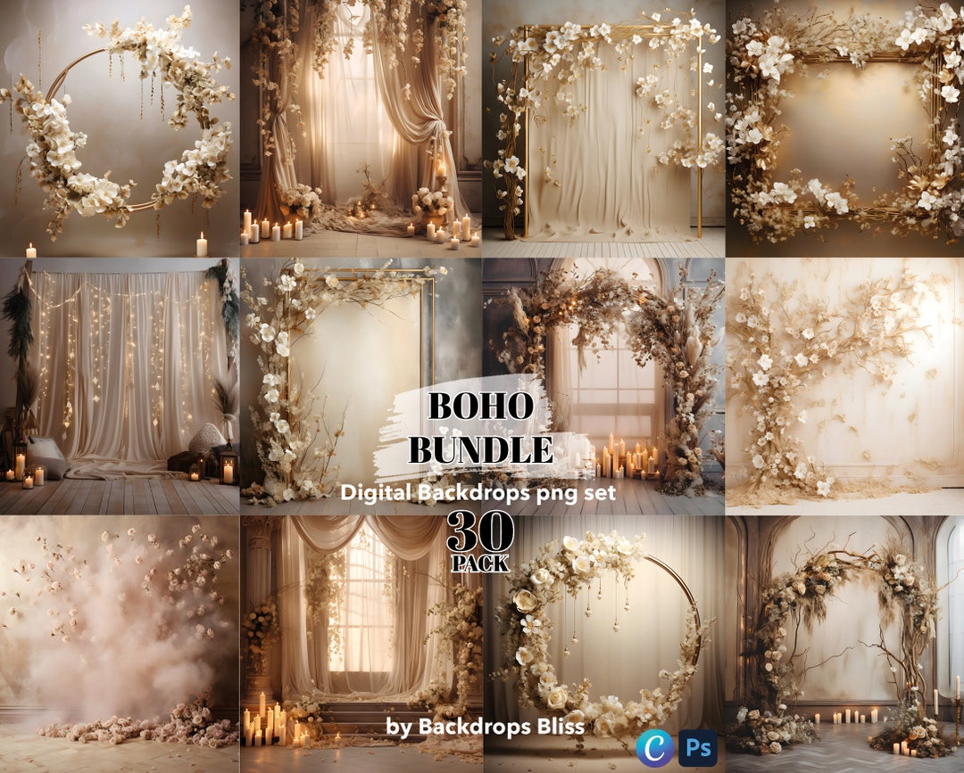 Boho Maternity Digital Backdrop Boho Digital Backdrop Boho Backdrop ...