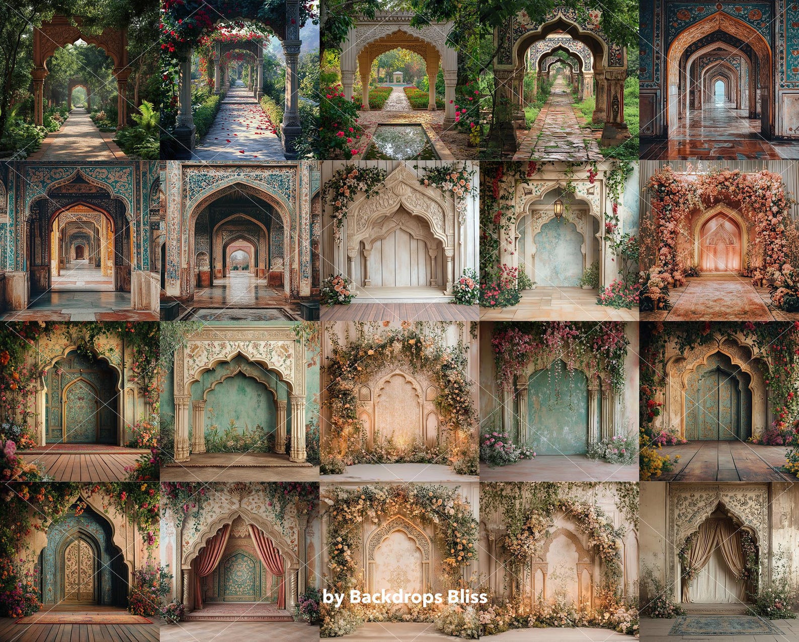 Indian Backdrop Arch Backdrop Brown Maternity Digital Backdrop Room ...