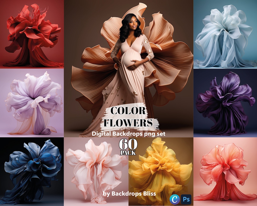 Floral Maternity Digital Backdrop Floral Texture Overlay Floral ...