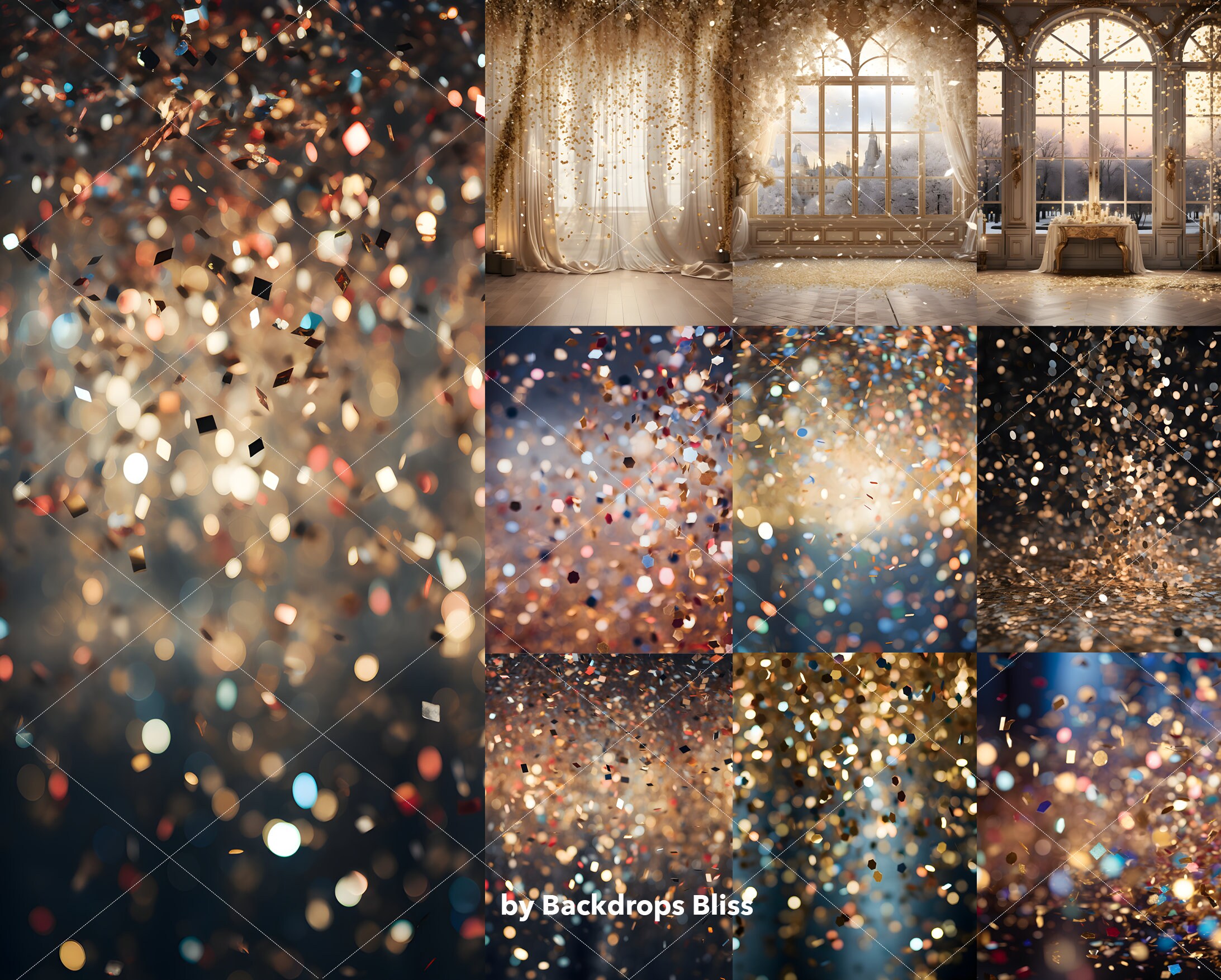 Bokeh Digital Backdrop Castle Backdrop Maternity Digital Backdrop Maternity Overlay Studio ...