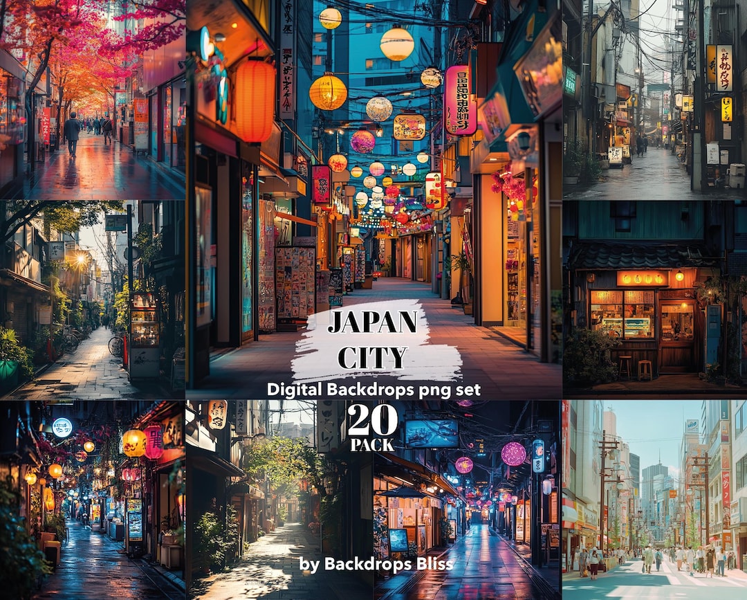 Japanese Backdrop Japan Overlay Tokyo City Art Asian Wedding Decor ...