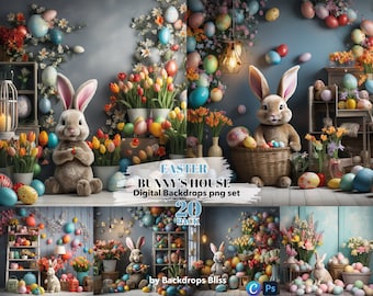 Digital Easter Backdrop - Etsy