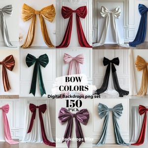 Giant Bow Backdrop Maternity Digital Backdrop Ribbon Overlay Maternity ...