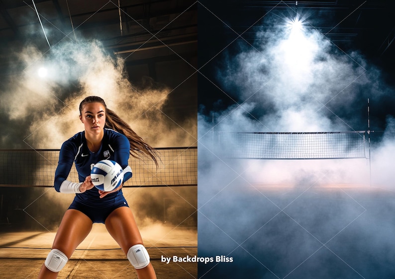 Volleyball Background Volleyball Digital Background Sports Background ...