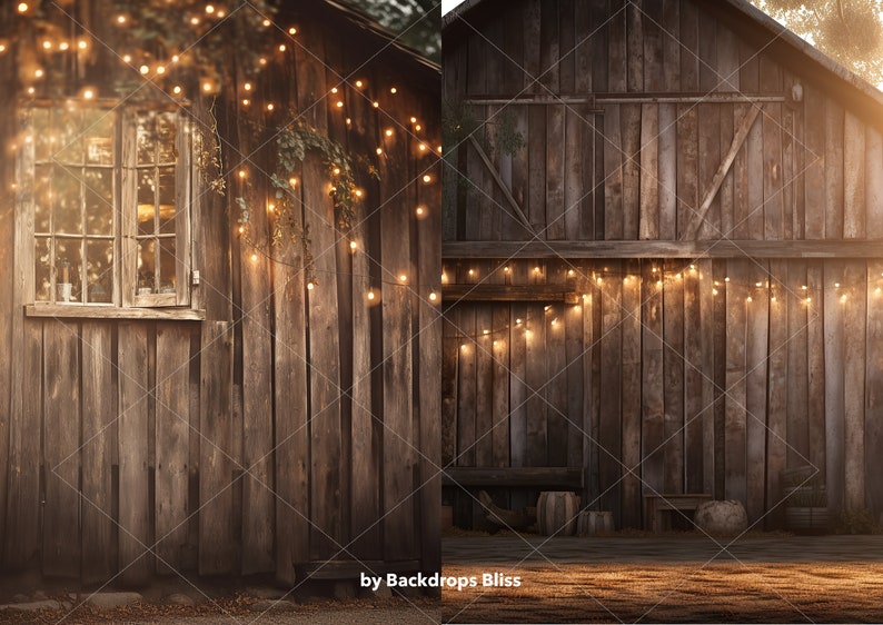 Rustic Barn Backdrop Barn Wood Backdrop Tree Farm Backdrop Rustic Wood ...