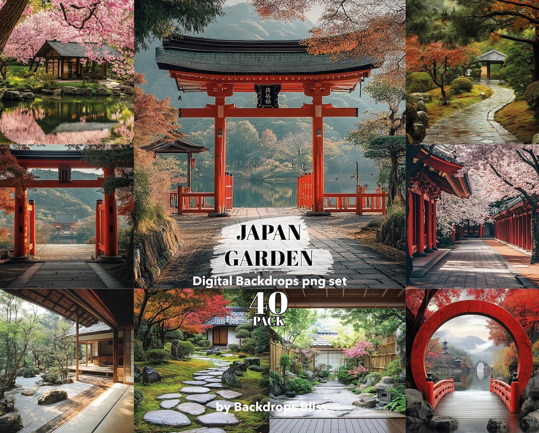 Japanese Backdrop Maternity Digital Backdrop Japanese Landscape ...