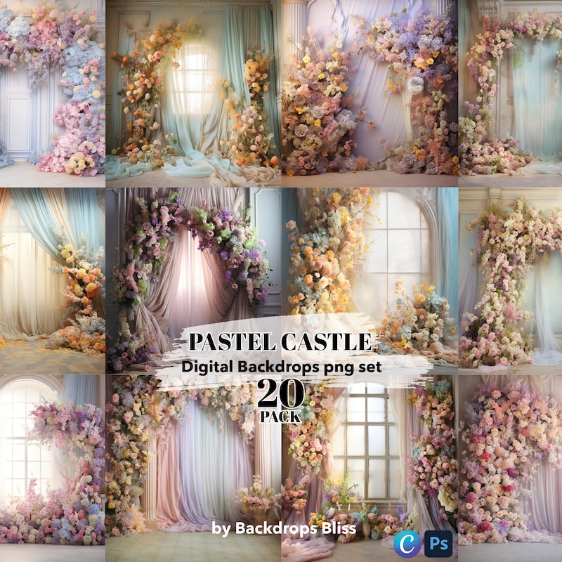 Pastel Curtains - Etsy